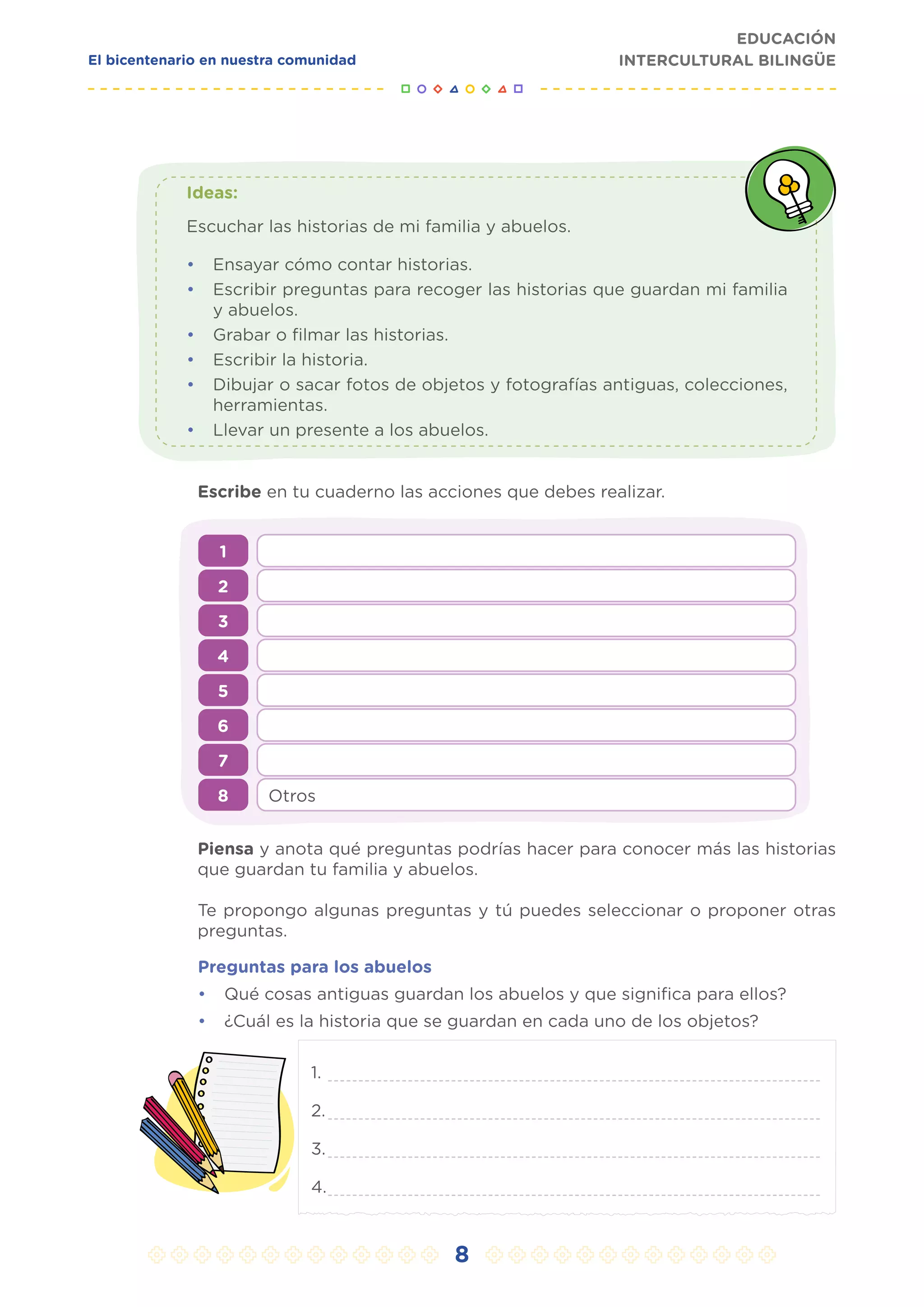 Exp5 Eib Andino Primaria 5y6 Exploremosyaprendemos Actividad 1 Pdf