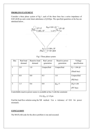 Exp 5 (1)5. Newton Raphson load flow analysis Matlab Software | DOCX | Computer Software and ...