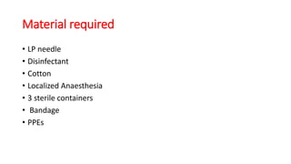 Lumbar Puncher | PPTX