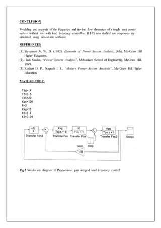 Exp 8 (1)8. Load-frequency dynamics of single area power system | DOCX