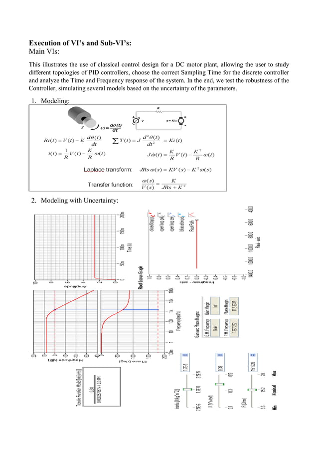 Design the implementation of CDEx Robust DC Motor. | PDF