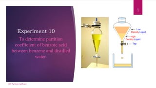 Partition coefficient: To determine partition coefficient of benzoic ...