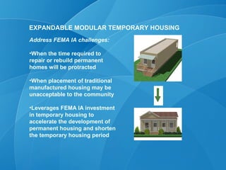 Expandable Temporary Disaster Housing | PPT
