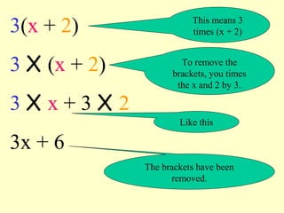 Expand brackets 1 | PPT