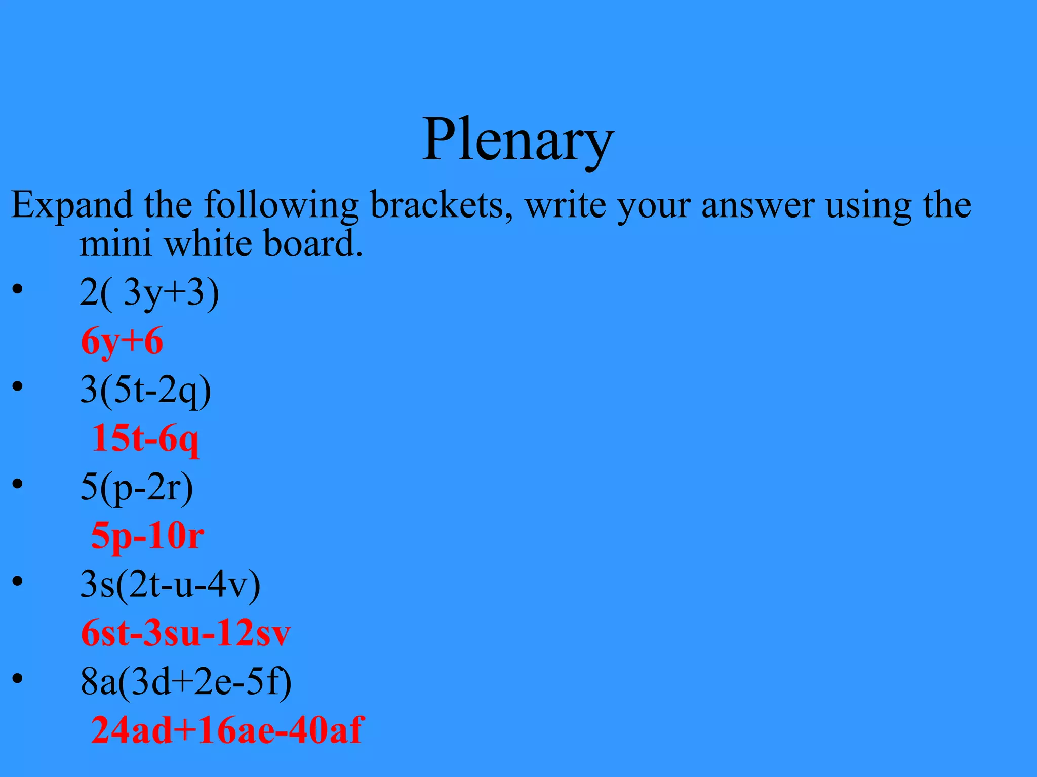Expand brackets and_factorise | PPT