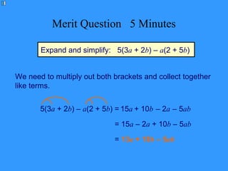 Expand brackets and_factorise | PPT