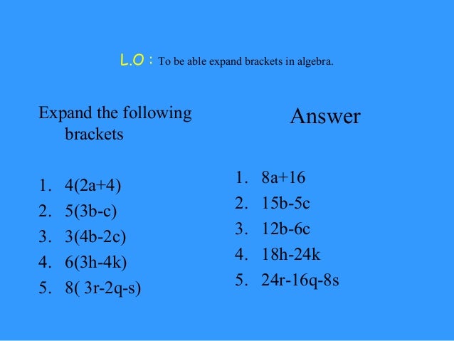 Expand brackets and_factorise