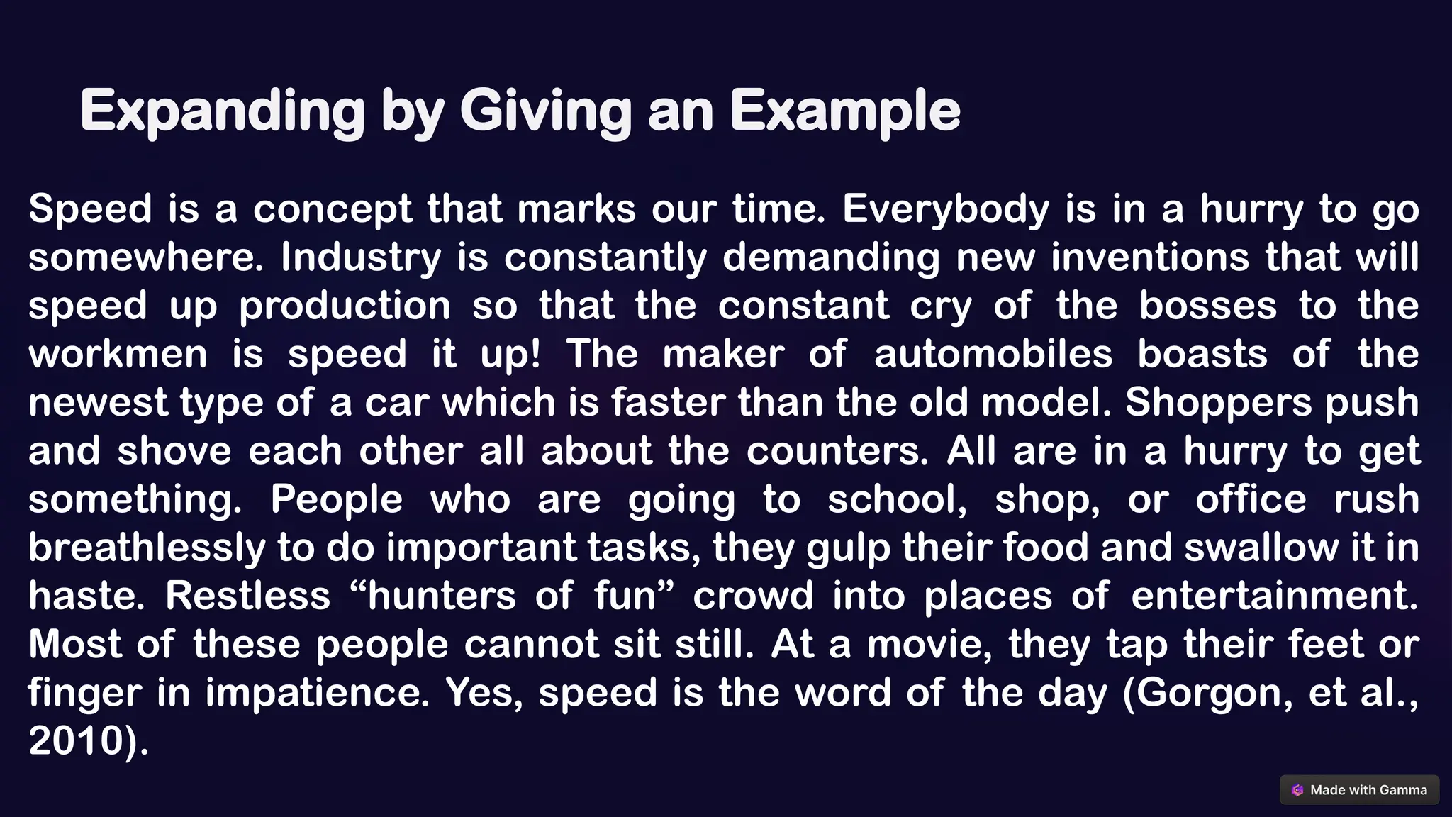 Expanded-Definitions of words.pOWERPOINT | PPT