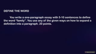 Expanded-Definitions of words.pOWERPOINT | PPTX