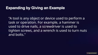 Expanded-Definitions of words.pOWERPOINT | PPT