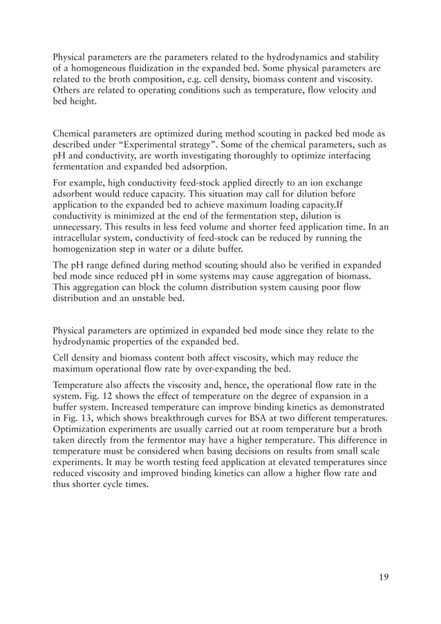 Expanded bed column pharmacia introd eba | PDF | Biotech and Biomedical ...