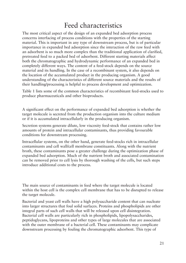 Expanded bed column pharmacia introd eba | PDF | Biotech and Biomedical ...