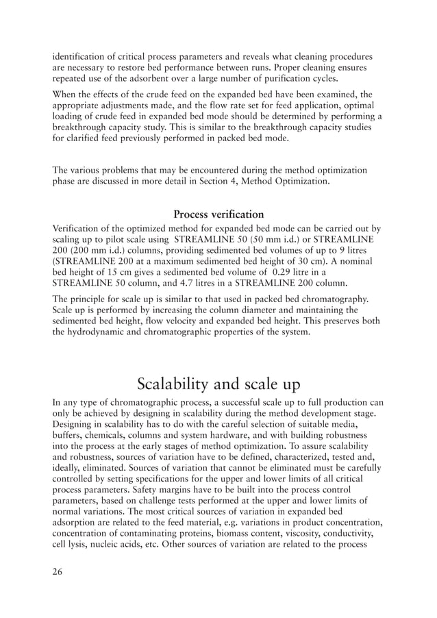 Expanded bed column pharmacia introd eba | PDF | Biotech and Biomedical ...