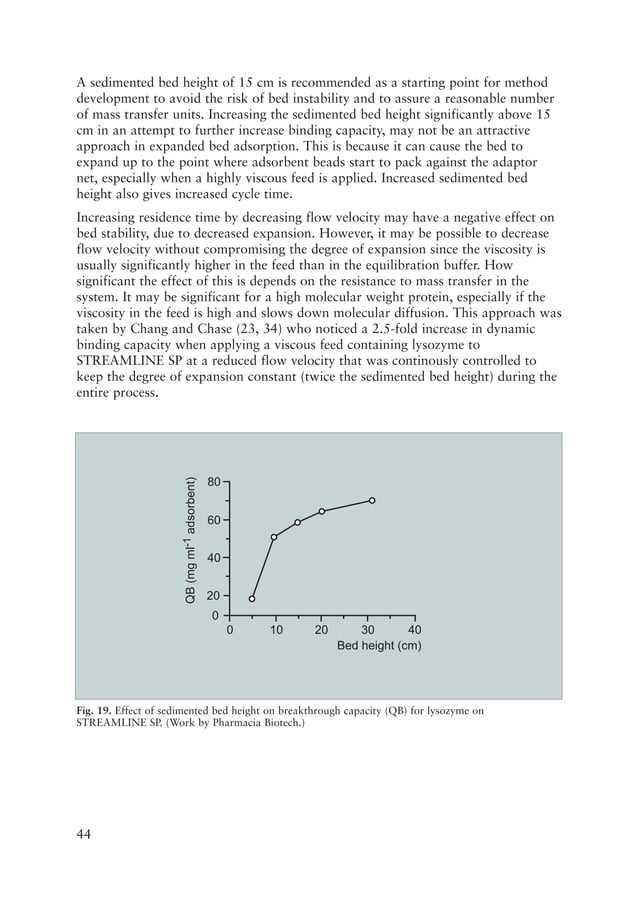 Expanded bed column pharmacia introd eba | PDF | Biotech and Biomedical ...