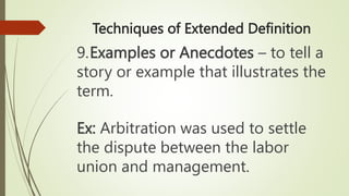 Expanded Definition English 10 ......... | PPTX