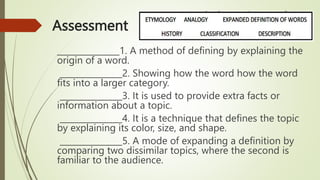 Expanded Definition English 10 ......... | PPTX
