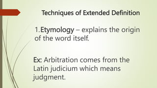 Expanded Definition English 10 ......... | PPTX