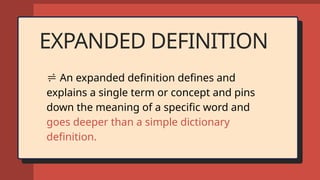 EXPANDED DEFINITION OF WORDS.pptxjejejdidiej | PPTX