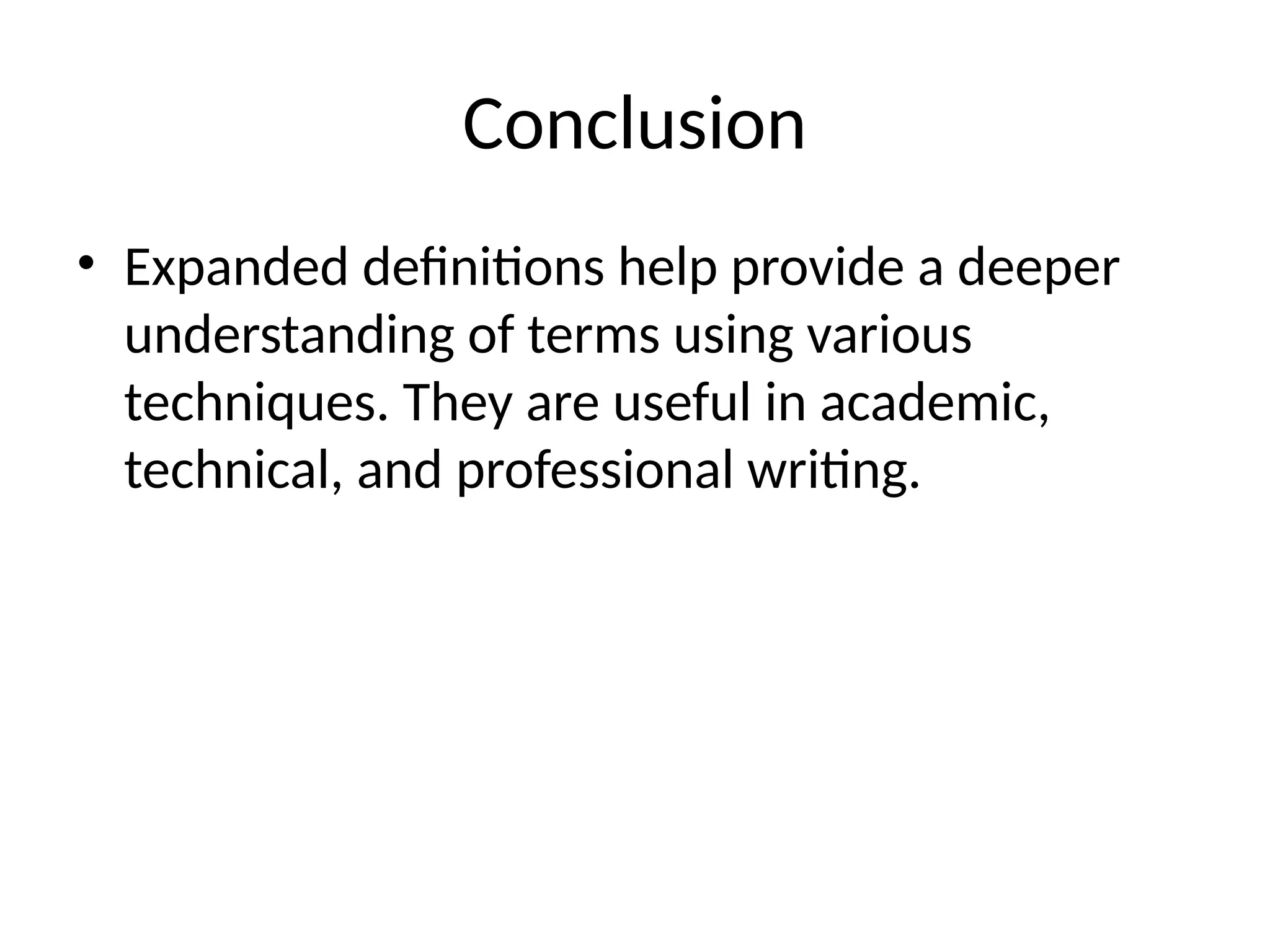 Expanded Definition for Research, English 10 | PPTX