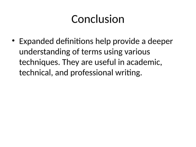 Expanded Definition for Research, English 10 | PPTX