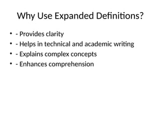Expanded Definition for Research, English 10 | PPTX