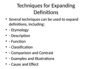 Expanded Definition for Research, English 10 | PPTX