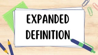 EXPANDED DEFINITON DISCUSSION Q4 GRADE10 | PPT