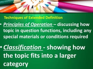 Expanded Definitions of Words | PPTX