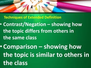 Expanded Definitions of Words | PPTX