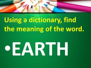 Expanded Definitions of Words | PPTX