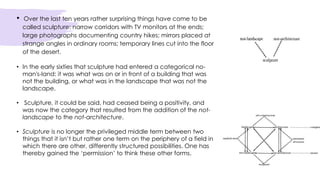 Sculpture in the Expanded Field | PPTX | Modern Art | Fine Art