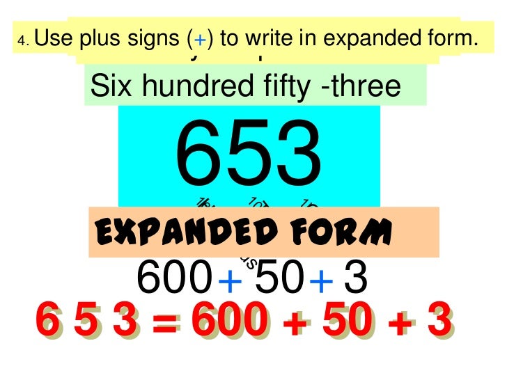 Expanded Form Expanded Form