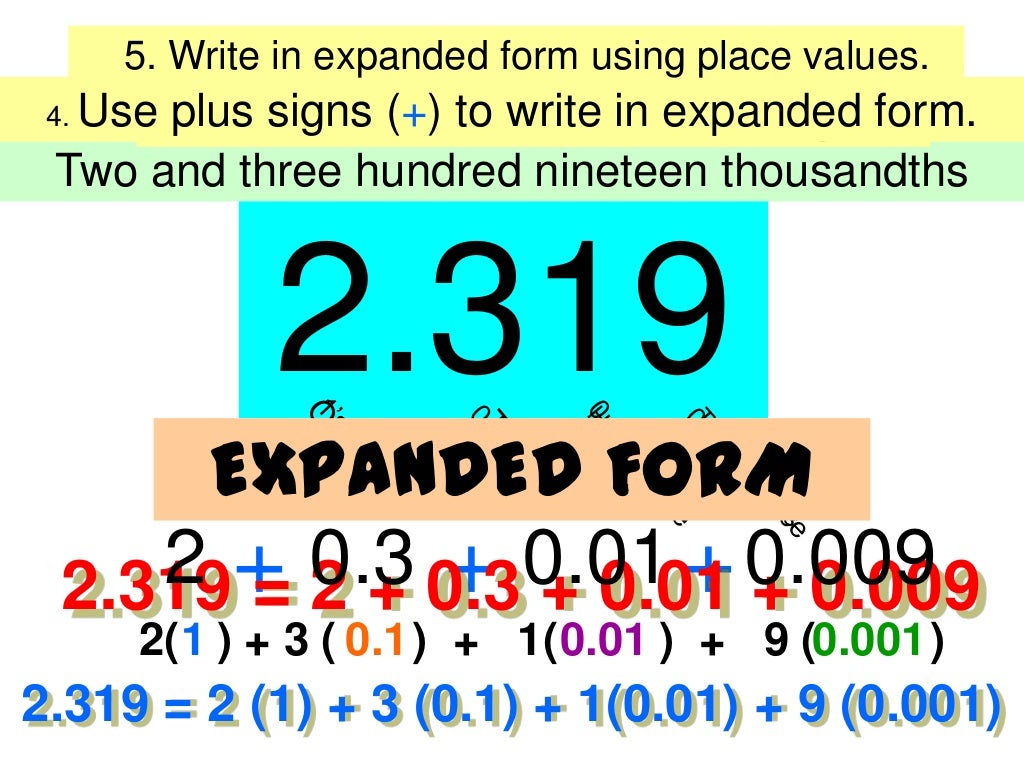 Expanded Form expanded-form