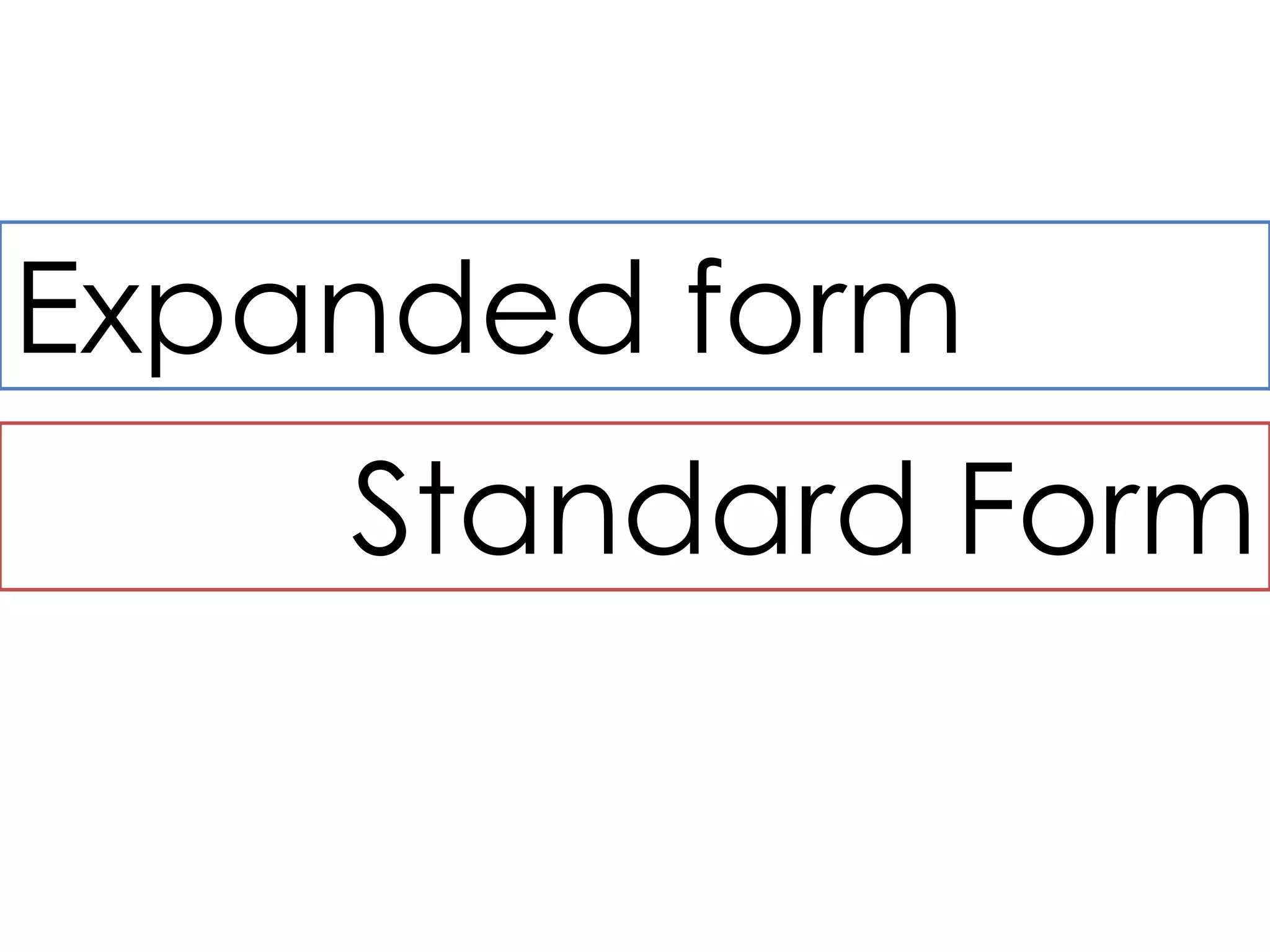 Expanded Form | PPTX