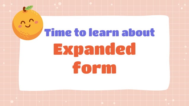 Math Expanded form | PPTX
