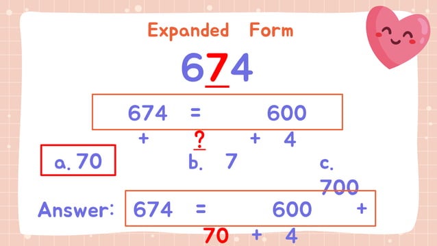 Math Expanded form | PPTX