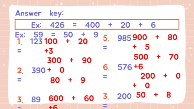 Math Expanded form | PPTX
