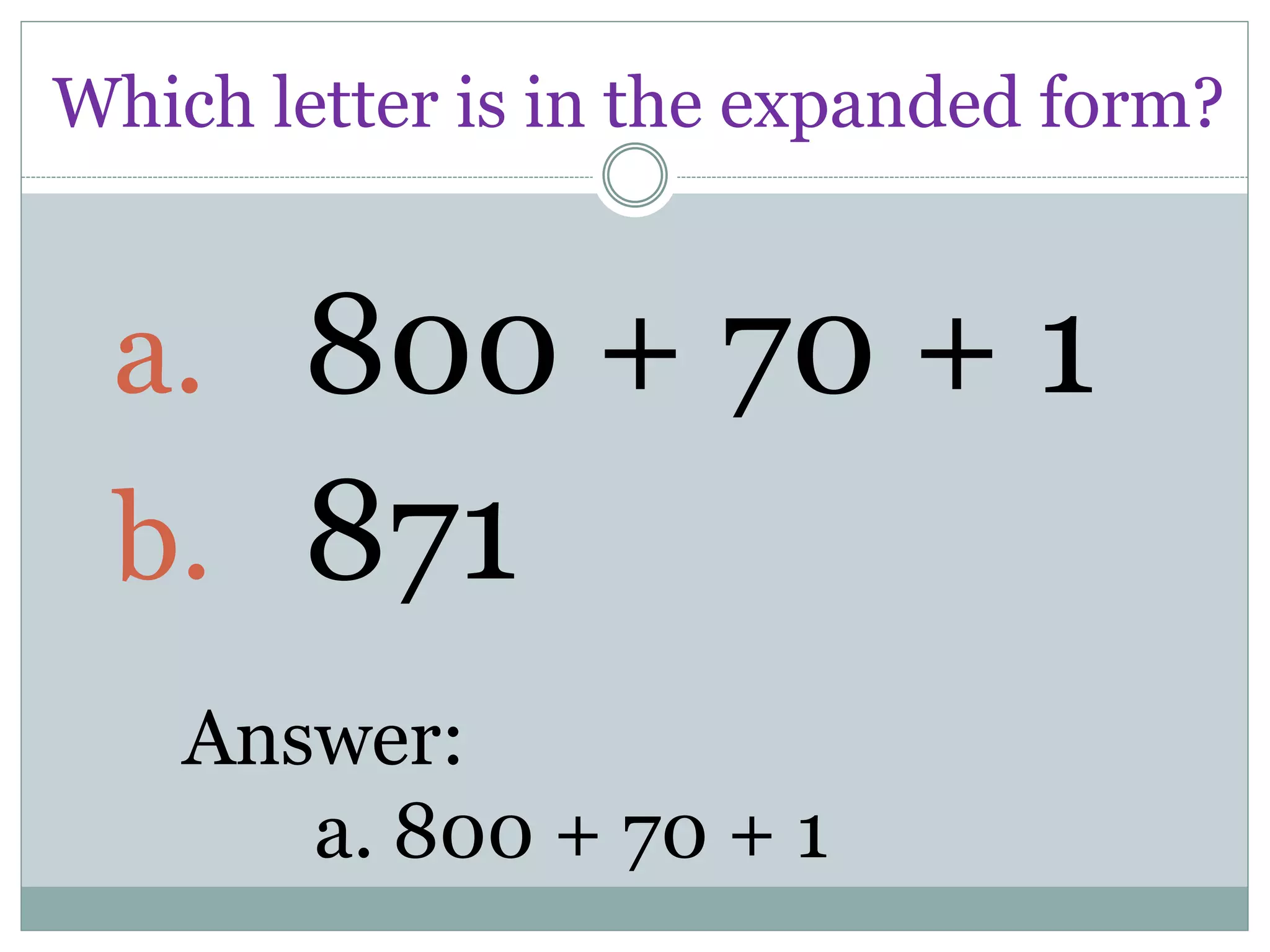Expanded form and standard form | PPTX