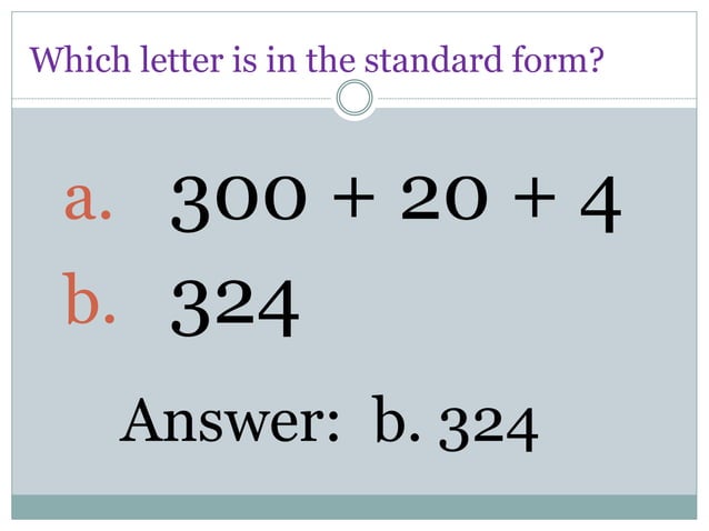 Expanded form and standard form | PPTX