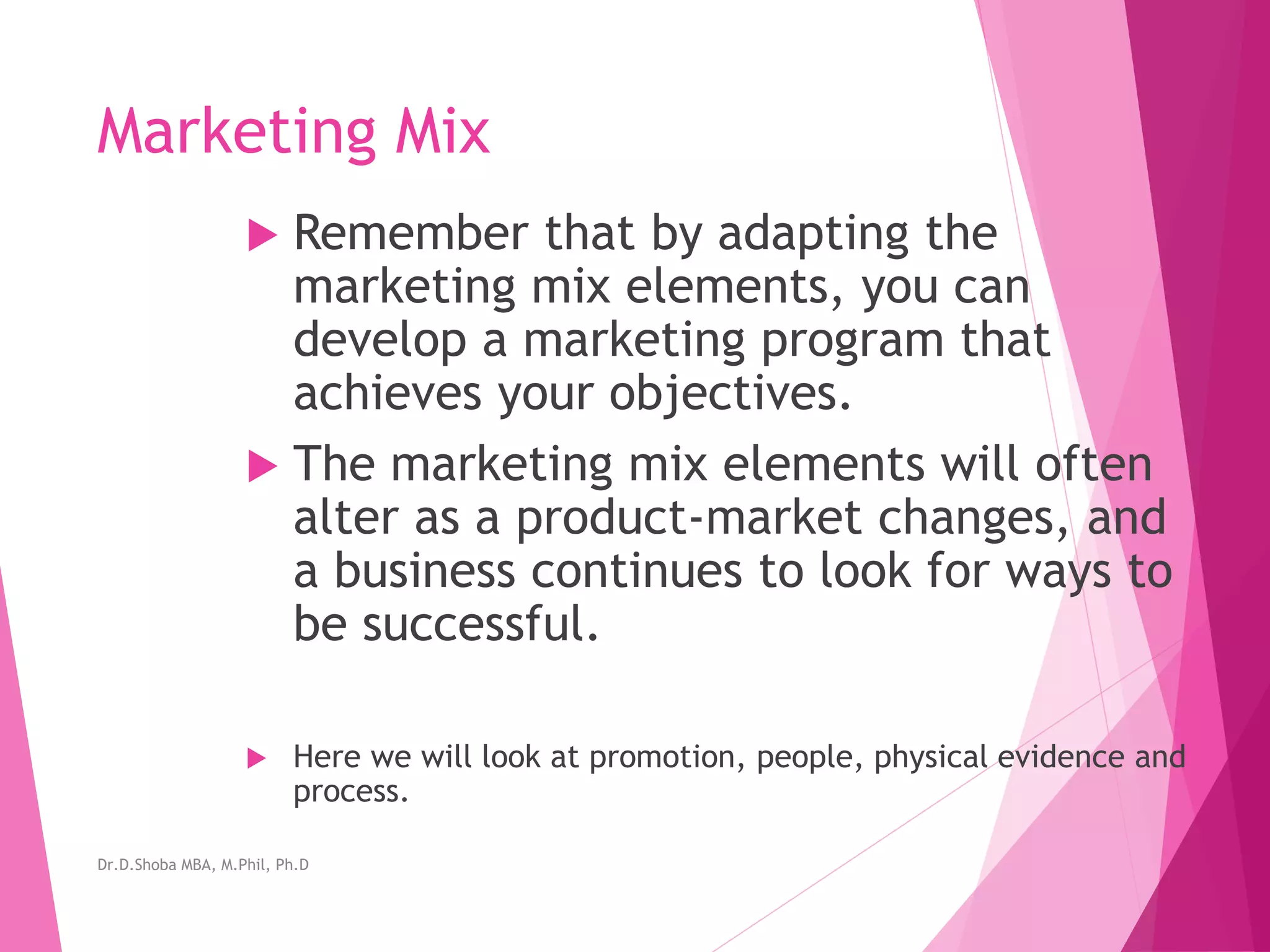 Expanded marketing mix | PPTX
