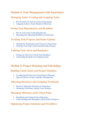 Expanded ‘Mastering Project Management with Smartsheet A Comprehensive Course’.docx
