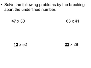 Expanded method distributive property | PPT