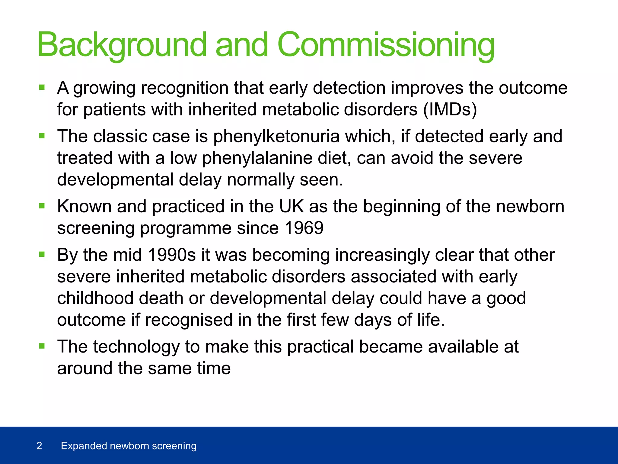Expanded newborn screening | PDF