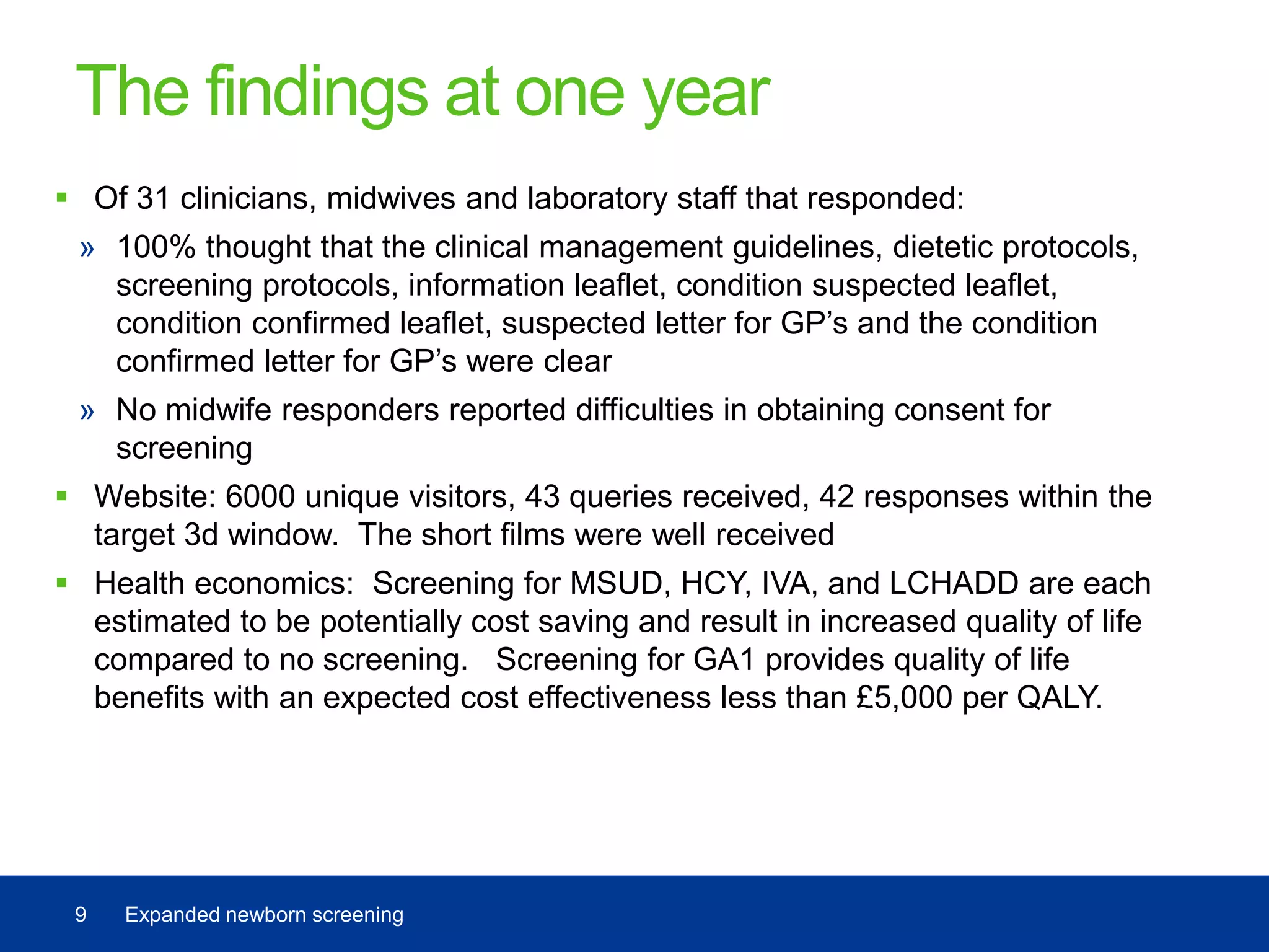 Expanded newborn screening | PDF