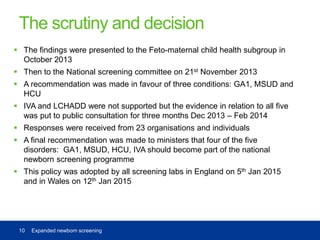 Expanded newborn screening | PDF