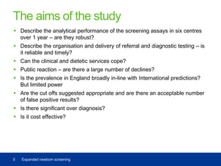 Expanded newborn screening | PDF