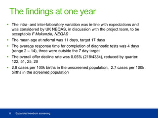 Expanded newborn screening | PDF