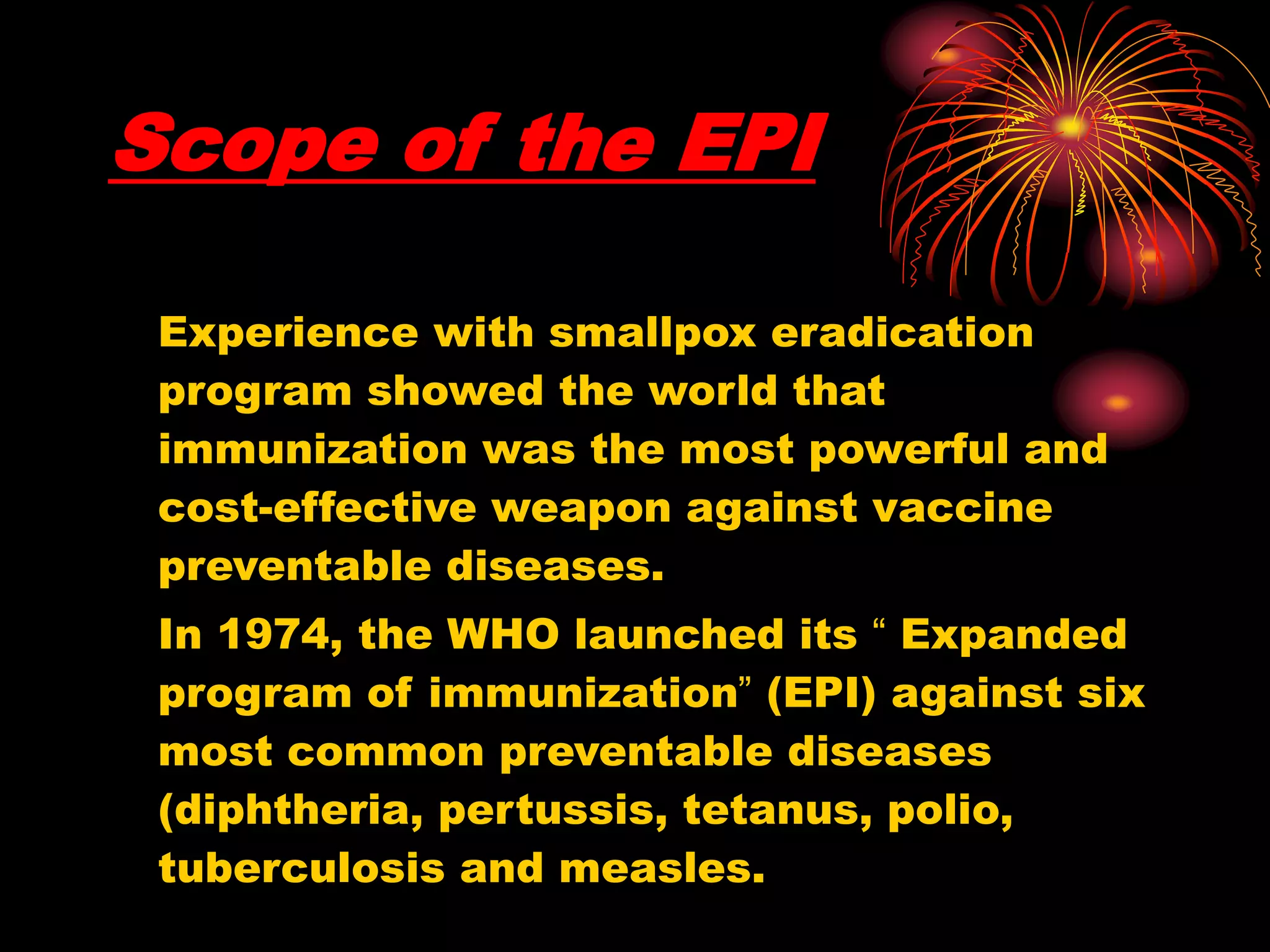 Expanded Program of Immunization (EPI) - DrFaten.ppt