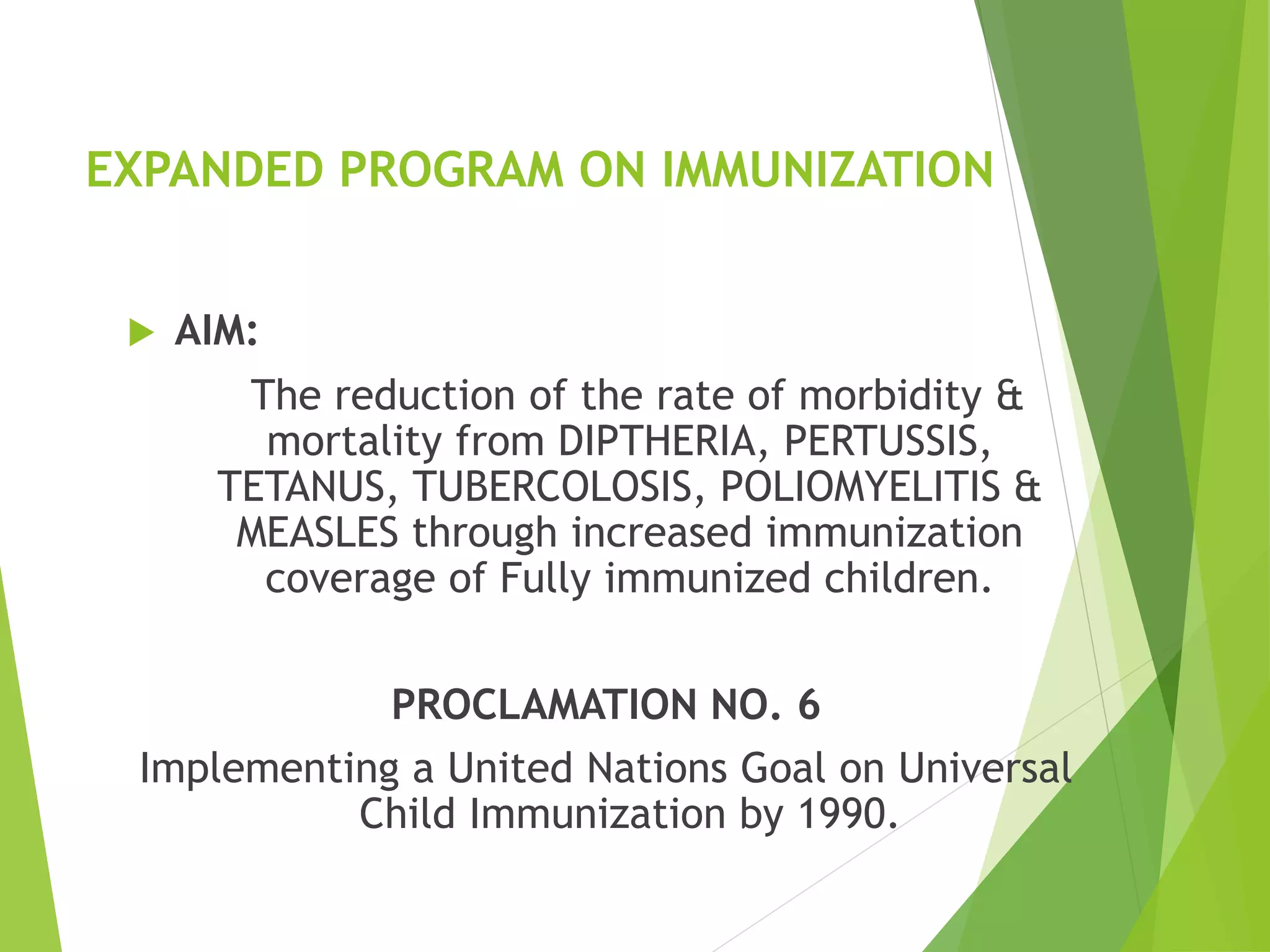 Expanded Program On Immunization Pptx