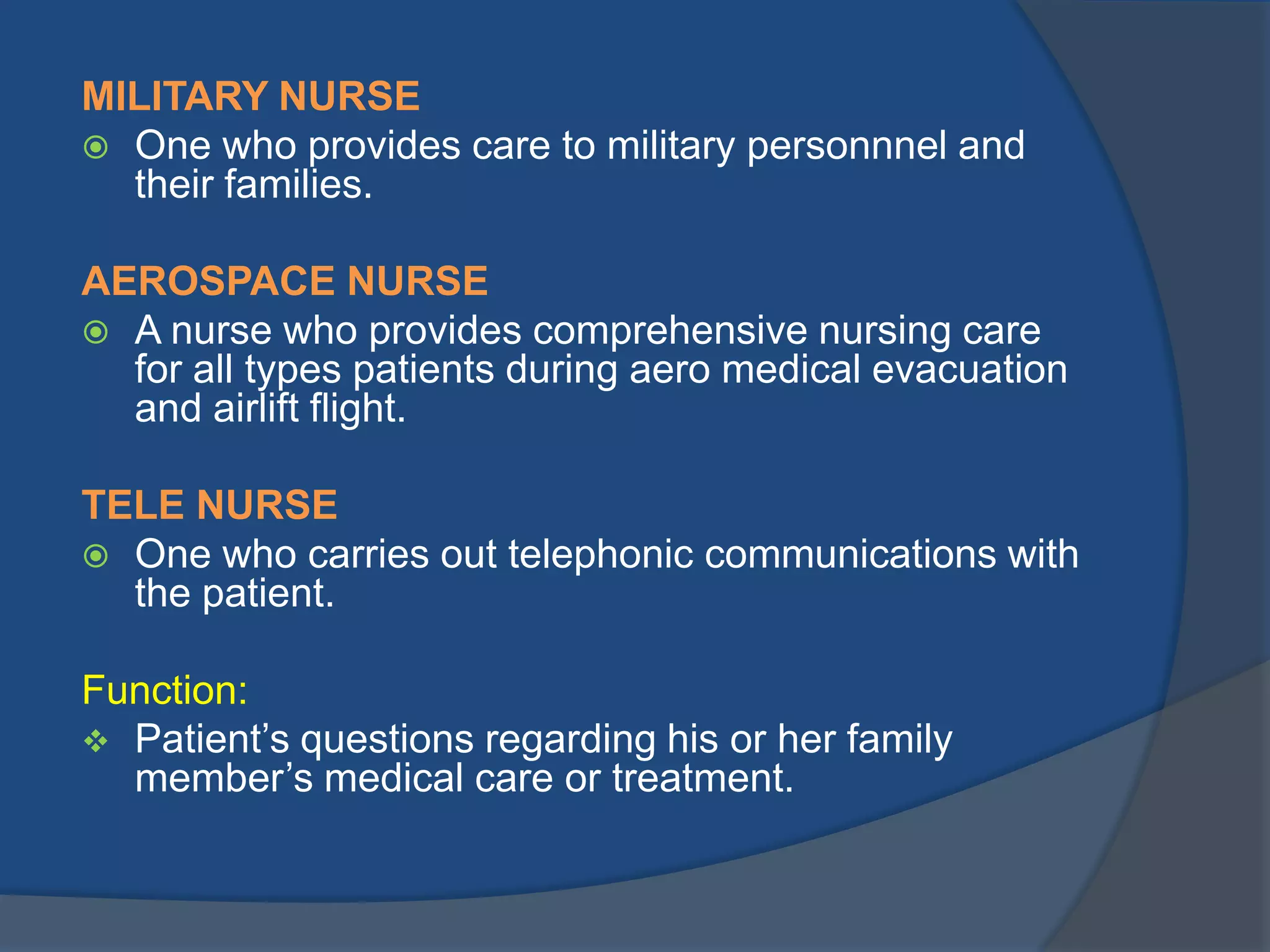 Expanded role of nurses | PPTX